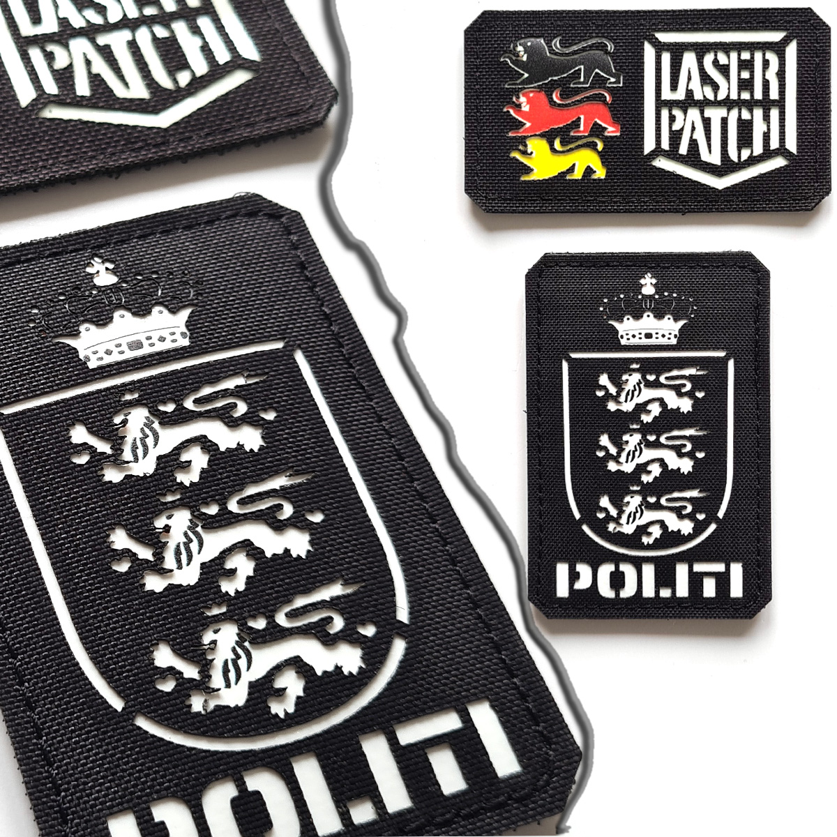 Denmark Politi – Laser Cut Patch with Velcro