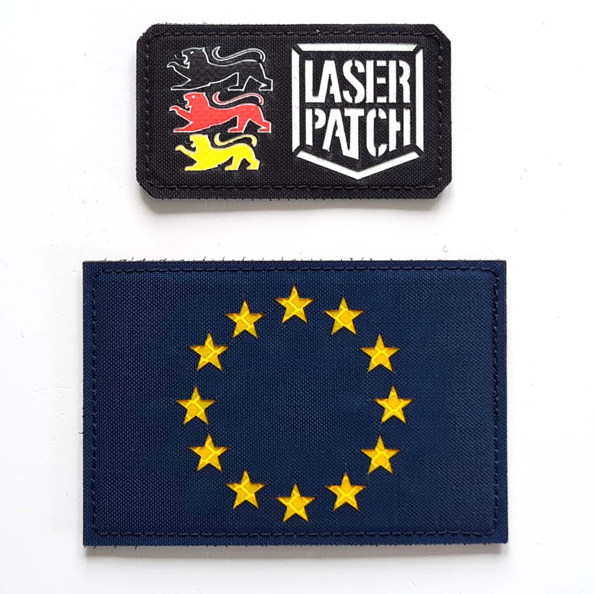 Europa EU Flag - Lasercut mit Patch mit Klett